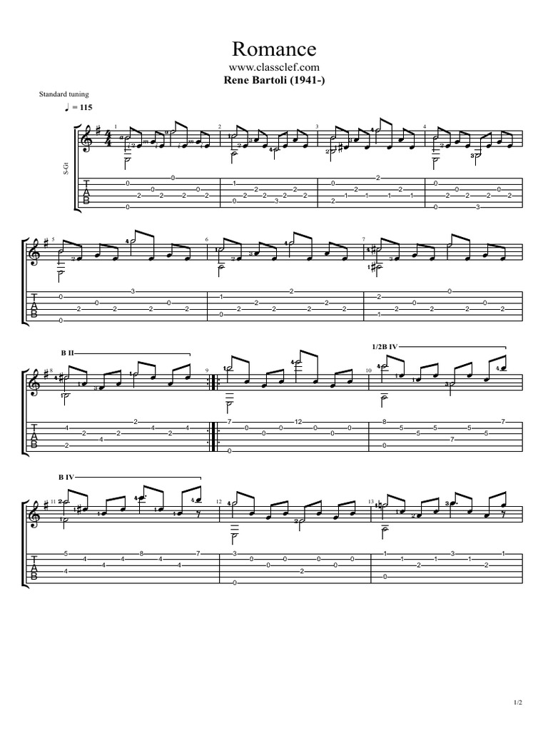 Romance by Rene Bartoli | PDF