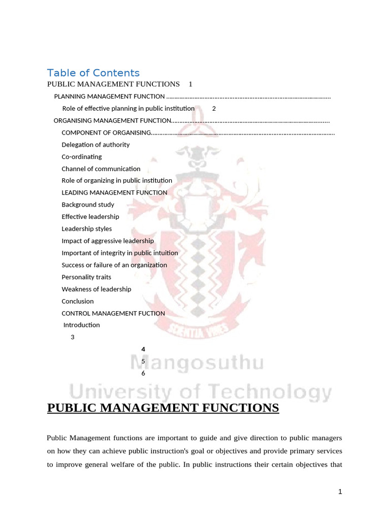 Management Functions 2 | PDF | Leadership | Strategic Planning
