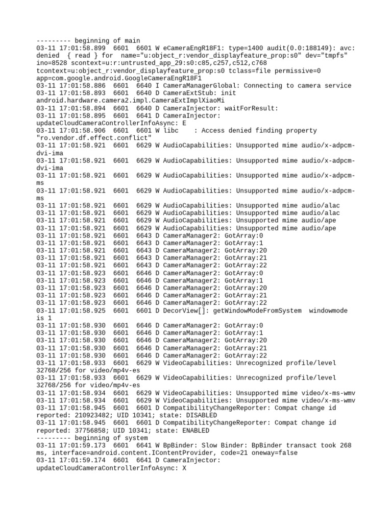 Log Cat 1741687318777 | PDF | Computing | Software