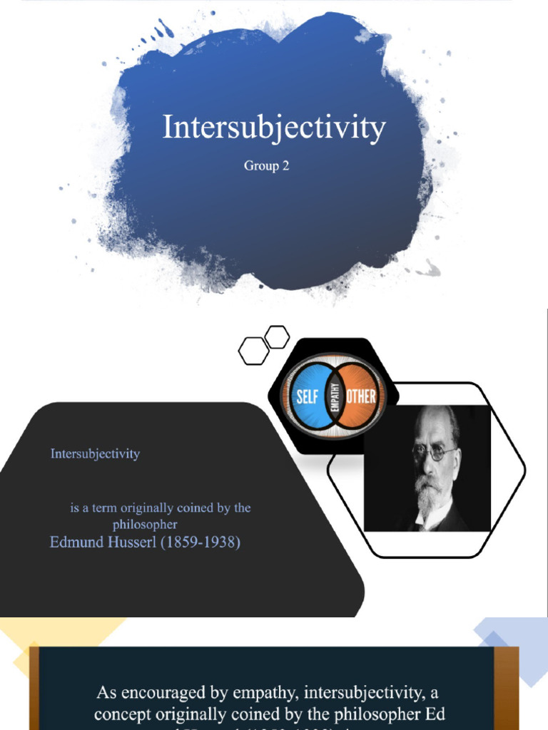 Intersubjectivity Group 2 | PDF