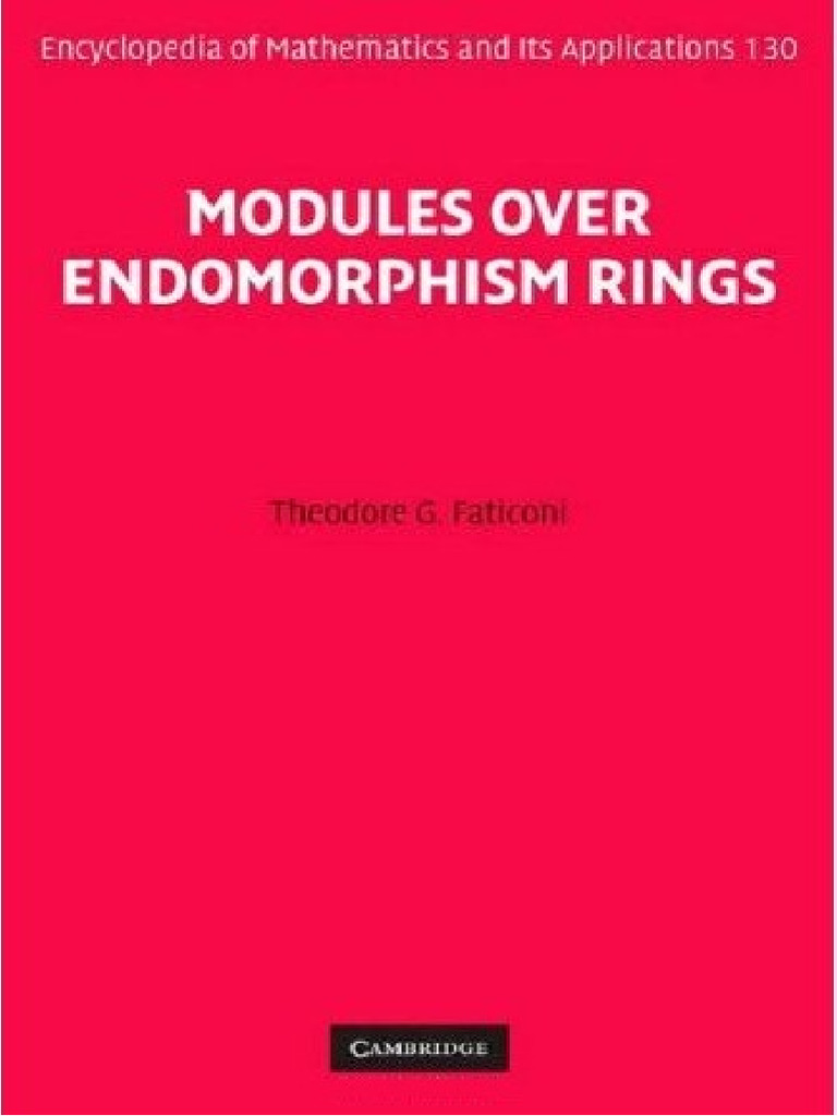 Modules Over Endomorphism Rings (2010) | PDF | Ring (Mathematics) | Module (Mathematics)