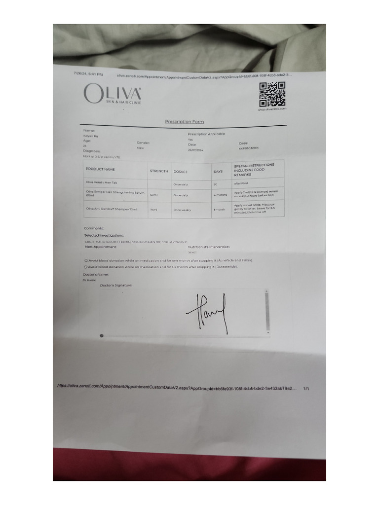 Prescription Form | PDF