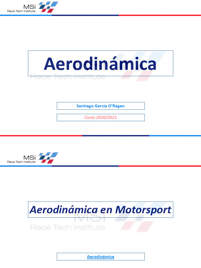 Aerodinamica en Motorsport 1 | PDF | Arrastrar (Física) | Aerodinámica