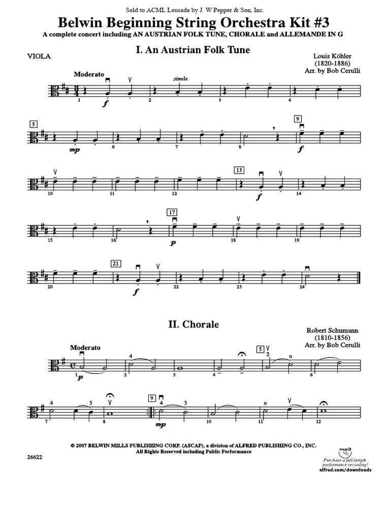 Legato DMC - Belwin Beginning String Orchestra Kit #3 - Viola | PDF