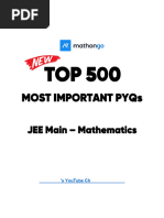 Quadratic Equation - JEE Main 2023 April Chapterwise PYQ - MathonGo ...