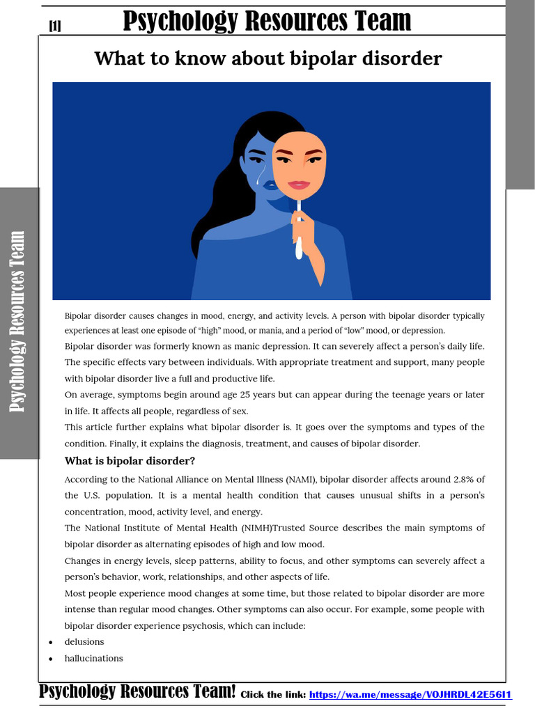 Understanding Bipolar Disorder Basics | PDF | Bipolar Disorder | Mania