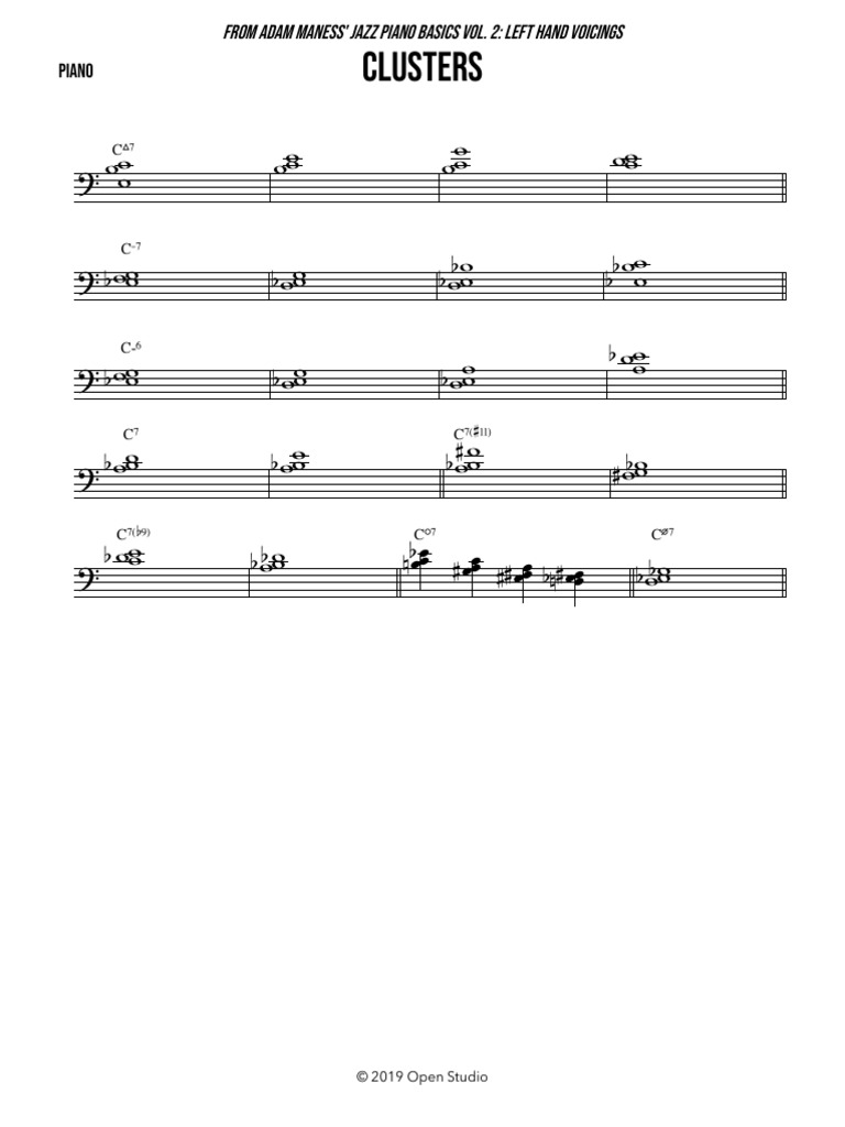 Clusters Lesson Sheet | PDF