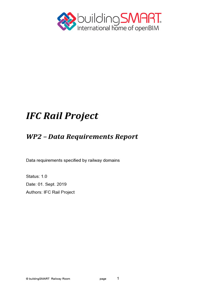 RWR-IfC Rail-Data Requirements Report - | PDF | Electricity | Transformer