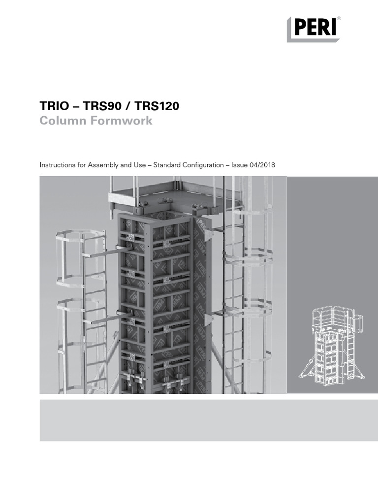 TRIO TRS90/120 Column Formwork Guide | PDF | Pallet | Scaffolding