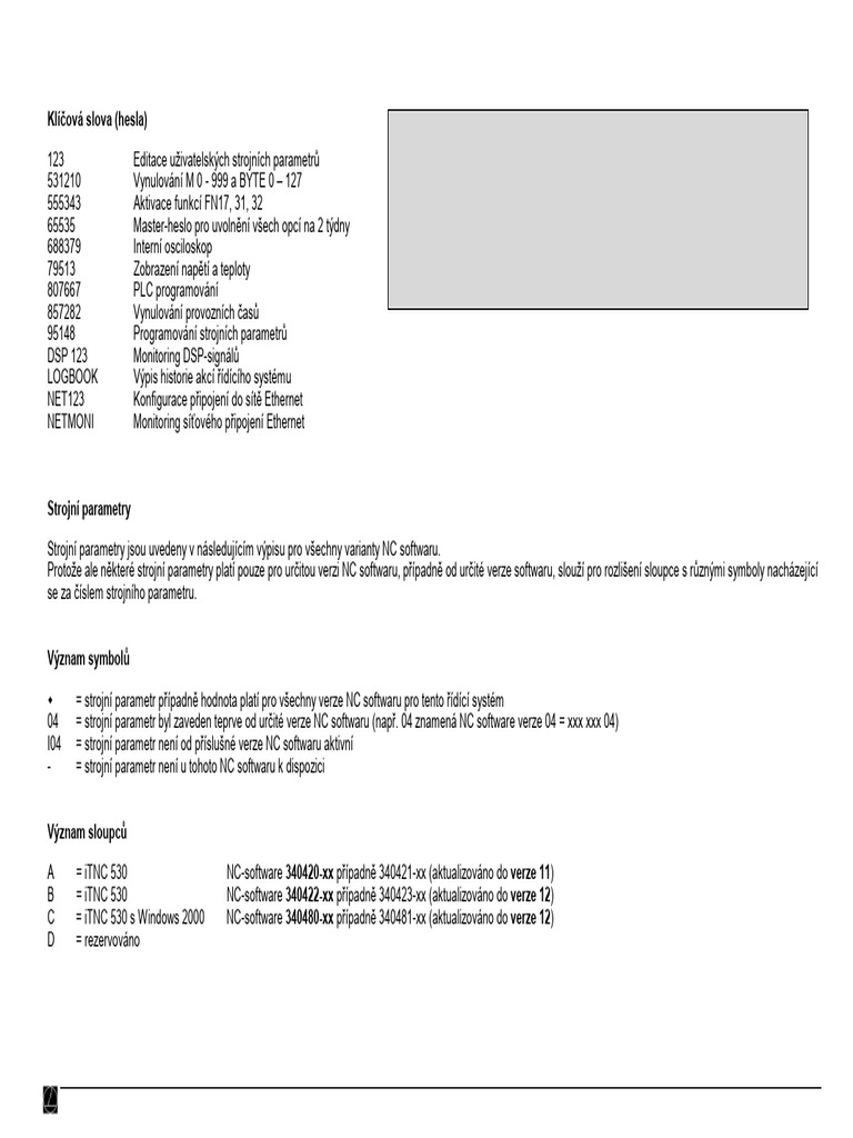 MP 530 CZ 340422-12strojní Parametry | PDF