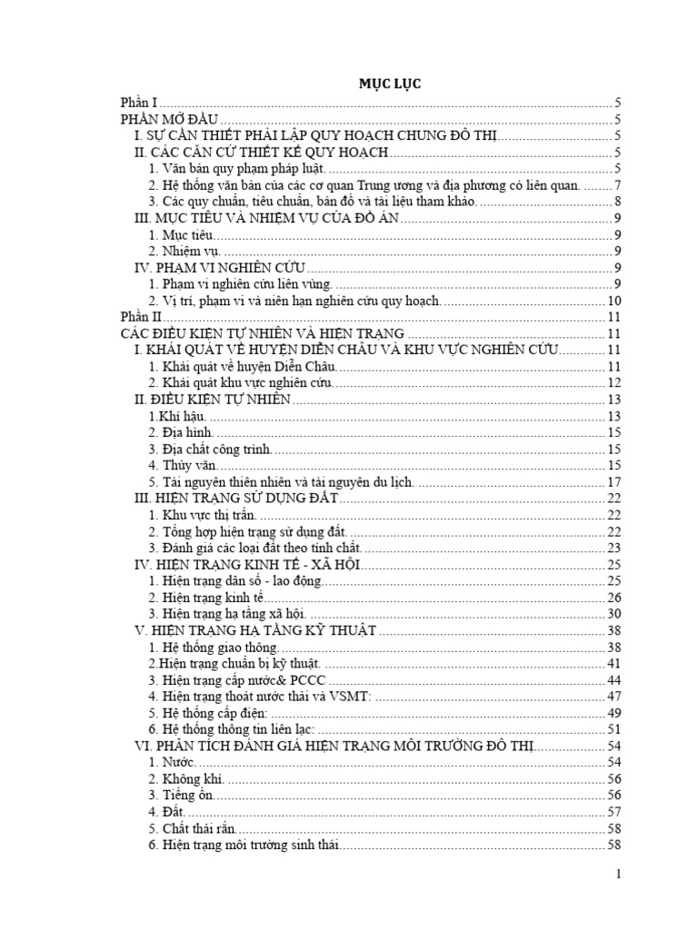 Thuyet Minh Quy Hoach Chung Phu Dien | PDF