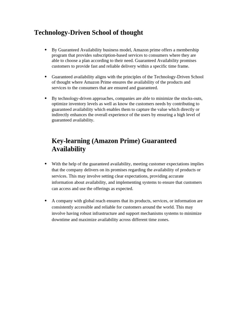 Guranteed Availability Note 10 | PDF
