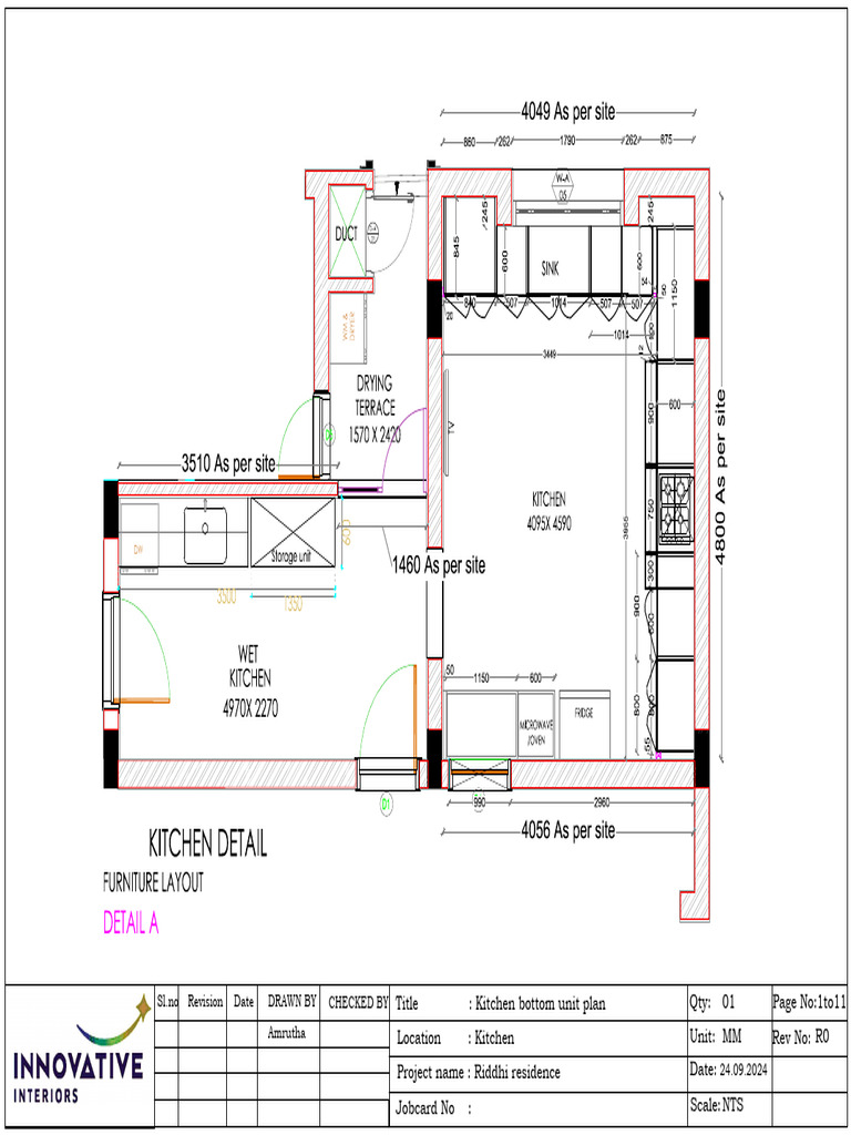 Kitchen Unit and Section Plans | PDF