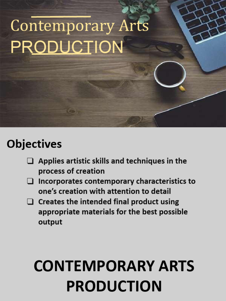 CPAR - Lesson 4 - Contemporary Arts Production | PDF | Filmmaking