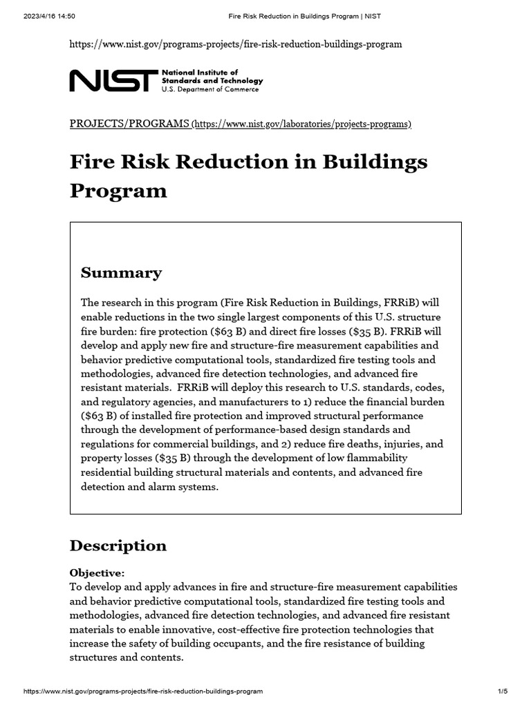 Fire Risk Reduction Strategies in Buildings | PDF | Risk Management ...