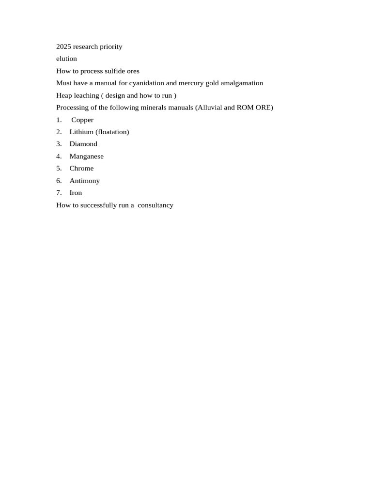 2025 Research Priority | PDF