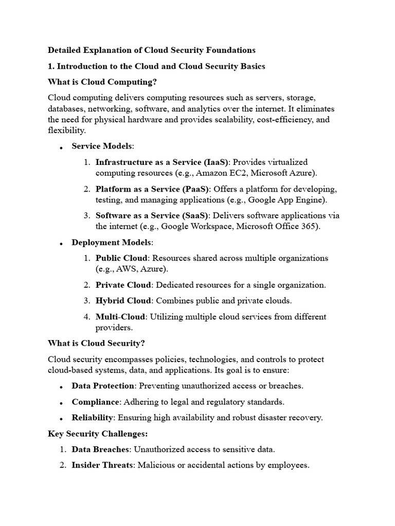 unit1 | PDF | Cloud Computing | Information Security