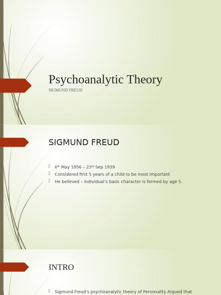 Freud's Psychoanalytic Theory Explained | PDF | Psychoanalysis ...
