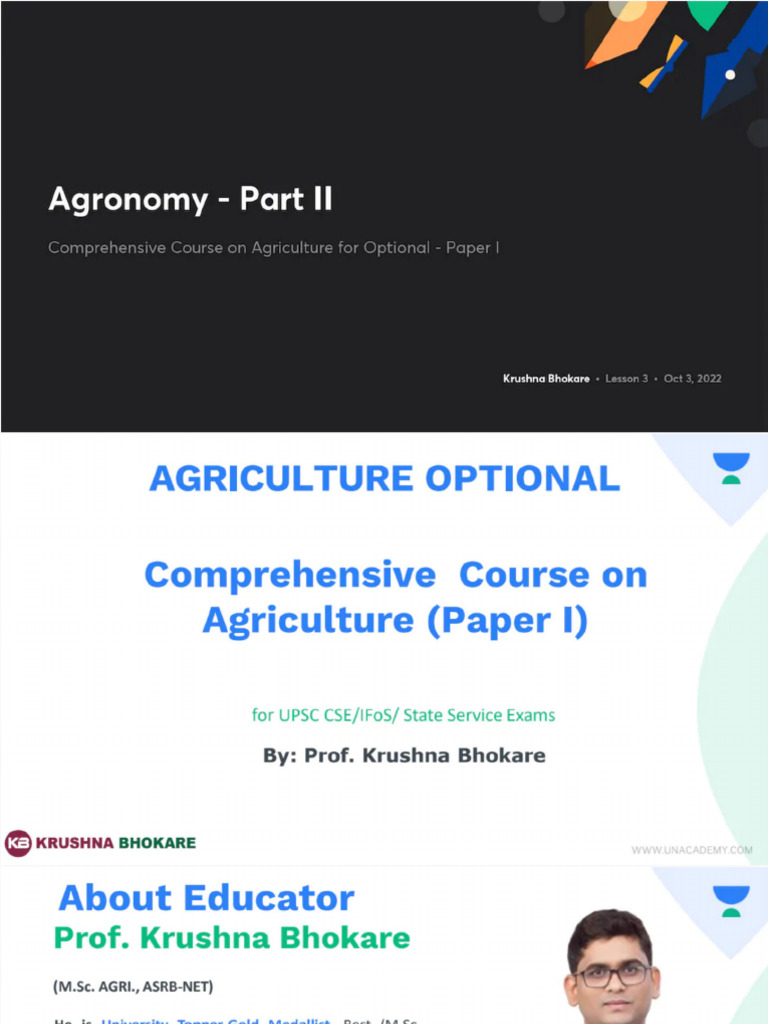 Agronomy Part II No Anno | PDF