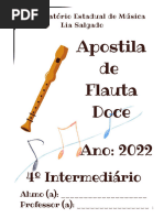 Mapa de Notas - Flauta Doce (Cifras Melódicas) | PDF