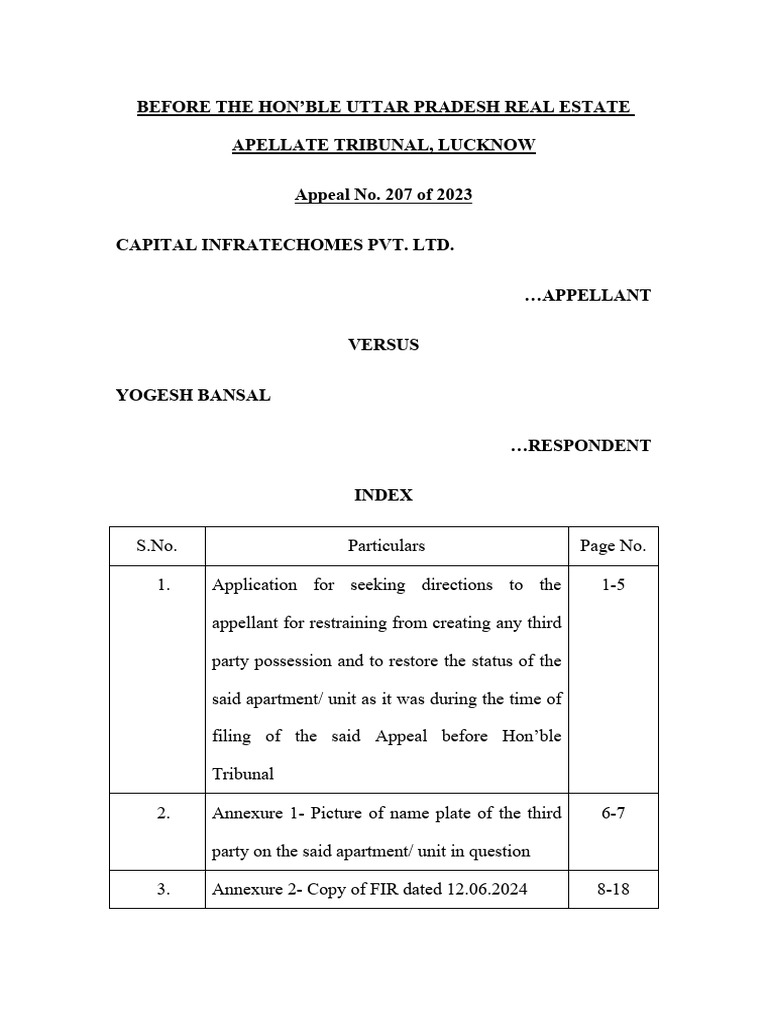 Applcaition For Nto Creating 3rd Party Rights Part 2 | PDF | Common Law ...