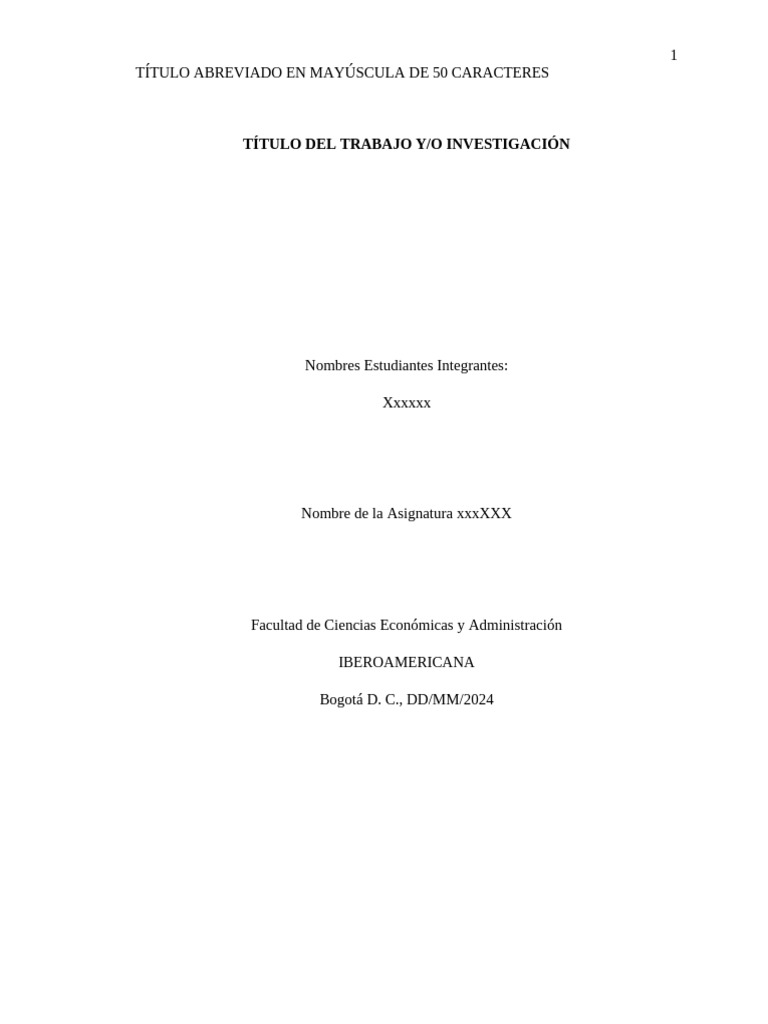 Plantilla Word Normas APA 7 Edición | PDF | Escritura