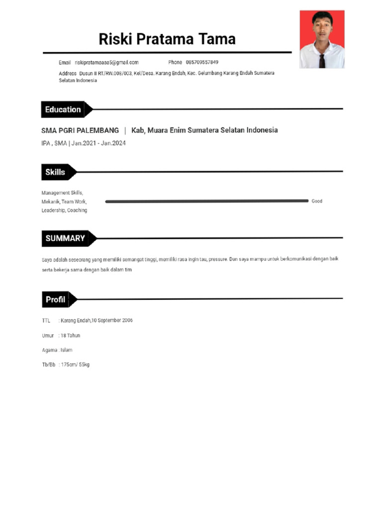 CV - Riski Prtama | PDF