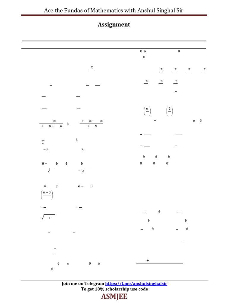 Trigo Enhancement Assignment 1 | PDF