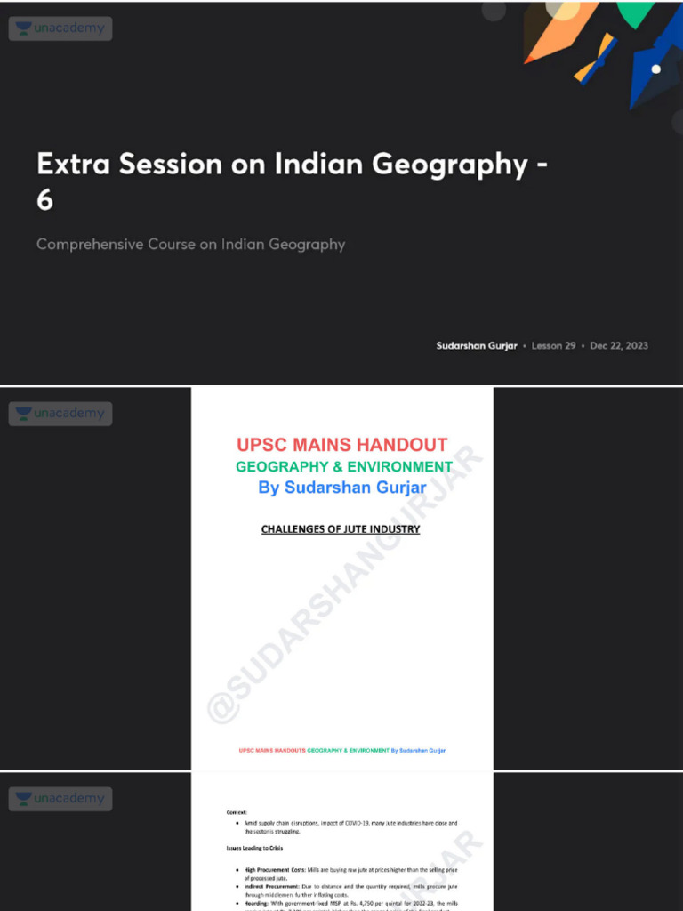Extra Session On Indian Geography 6 No Anno | PDF