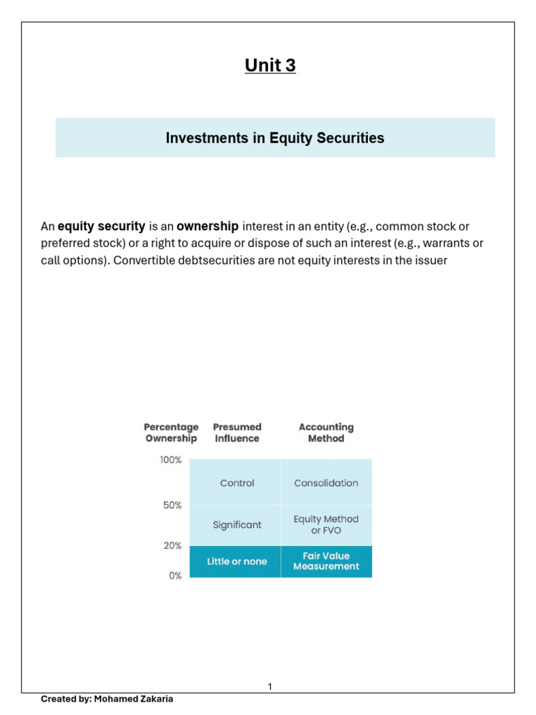 Unit 3 (1) | PDF | Intangible Asset | Securities (Finance)