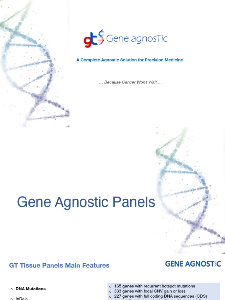 Gene Agnostic Panels_15Jun2024 | PDF | Cancer | Gene