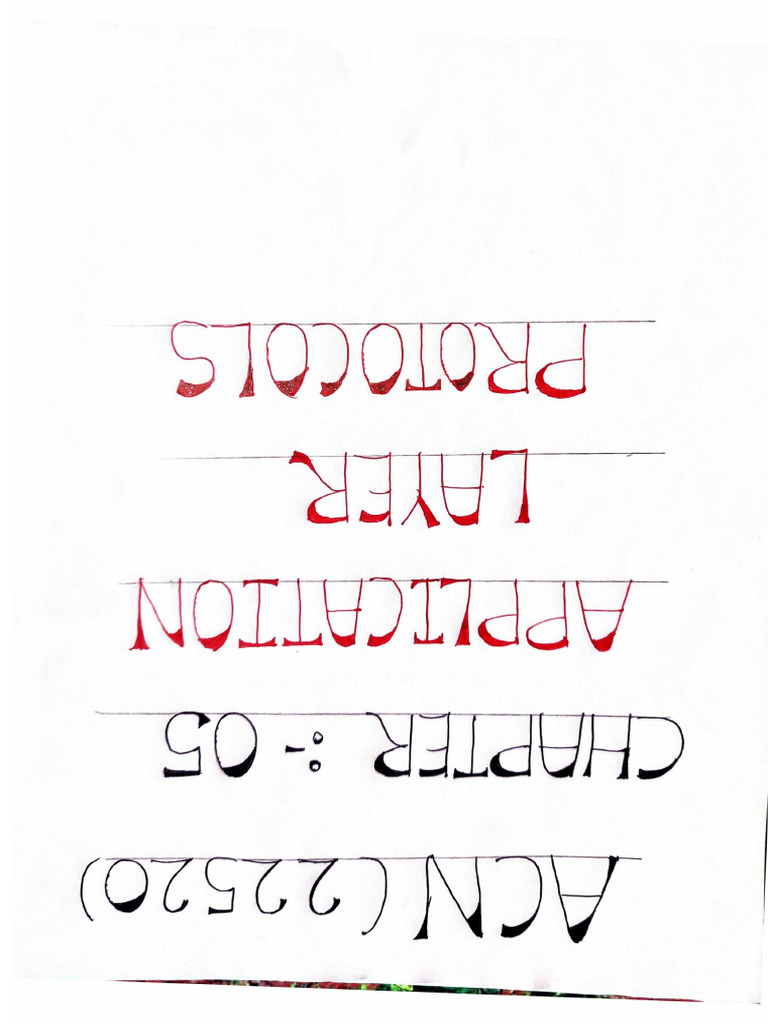ACN - 5. Application Layer Protocols. | PDF | Software Architecture | Concurrent Computing