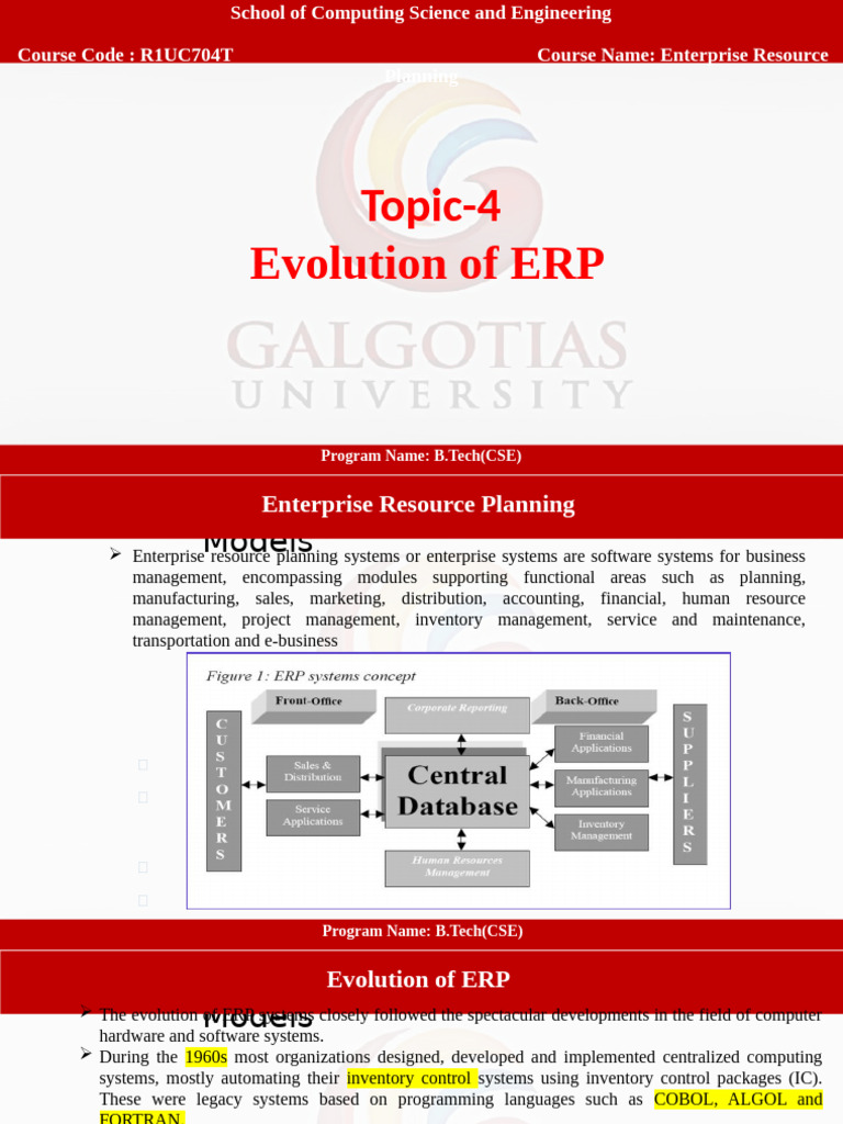 Evolution of ERP Systems Explained | PDF | Enterprise Resource Planning ...