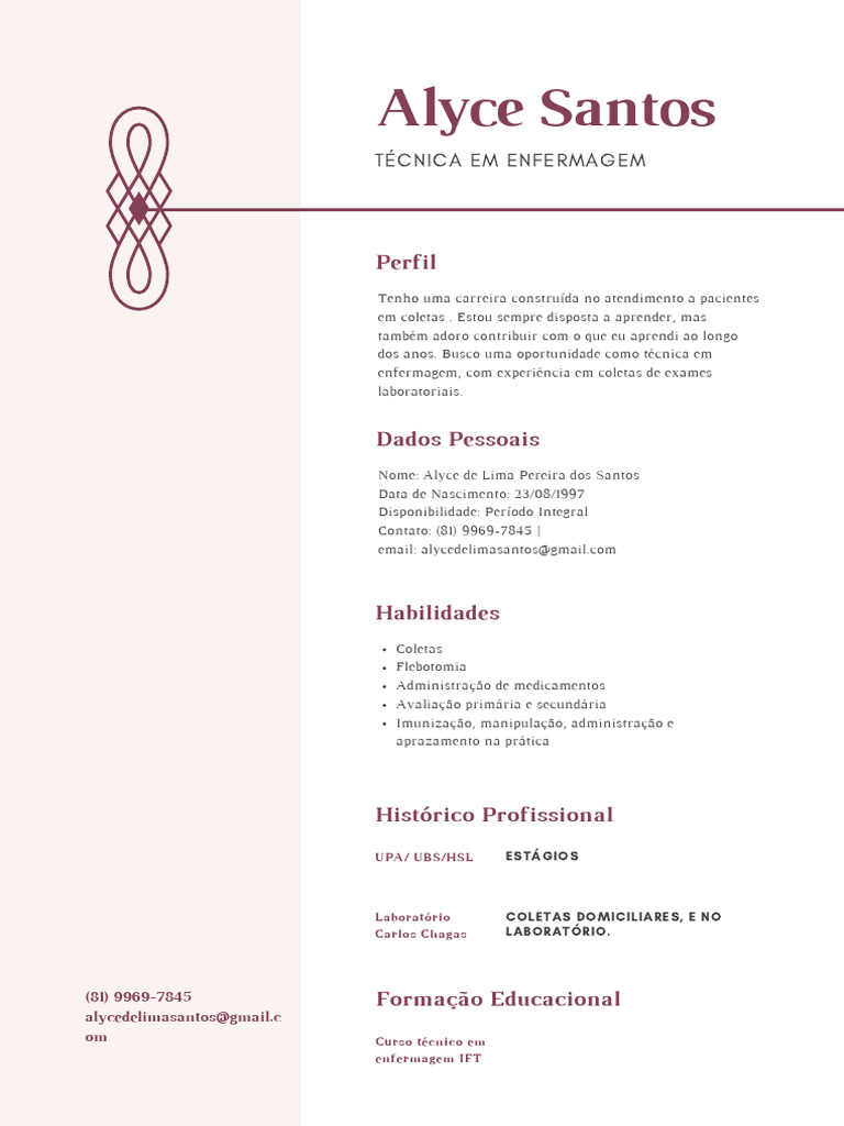 Currículo Alyce | PDF