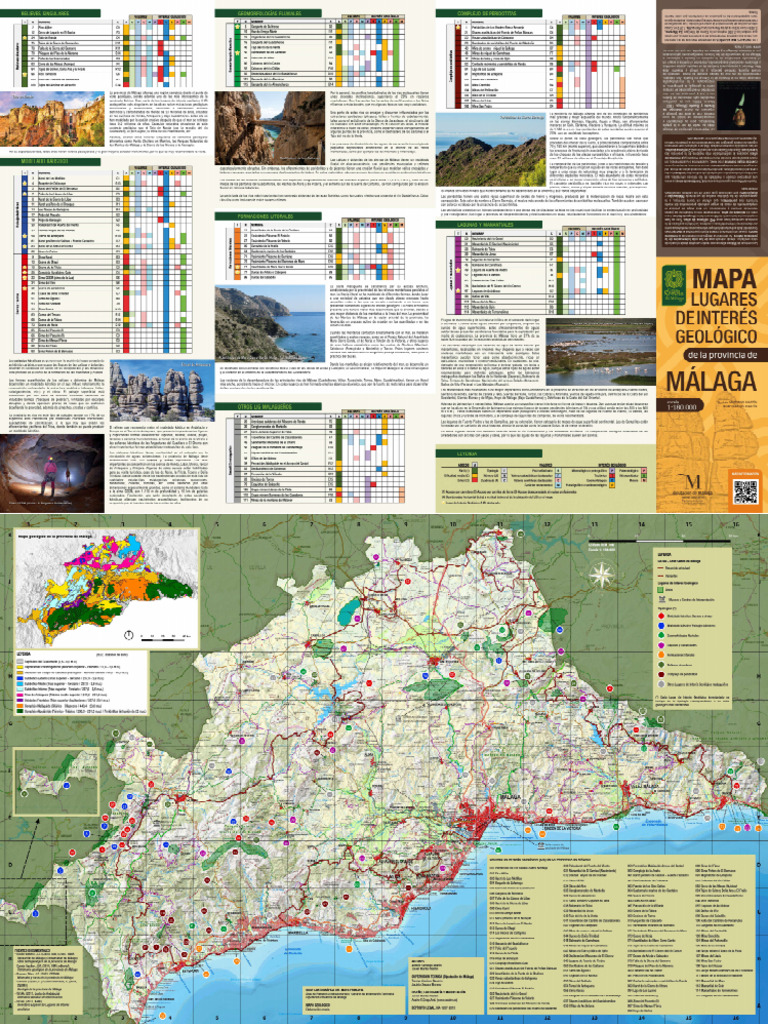 Mapa Lugares de Interes Geologico (Lig) de La Provincia de Malaga - v2 | PDF