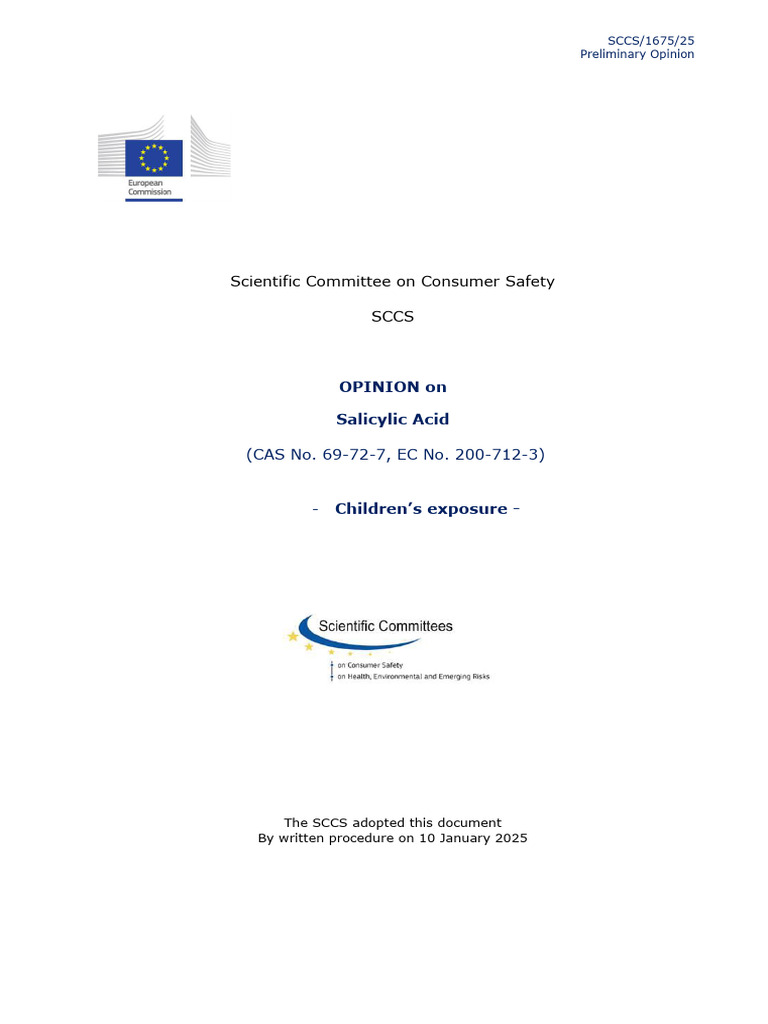 Sccs o 297 | PDF | Aspirin | Toxicity