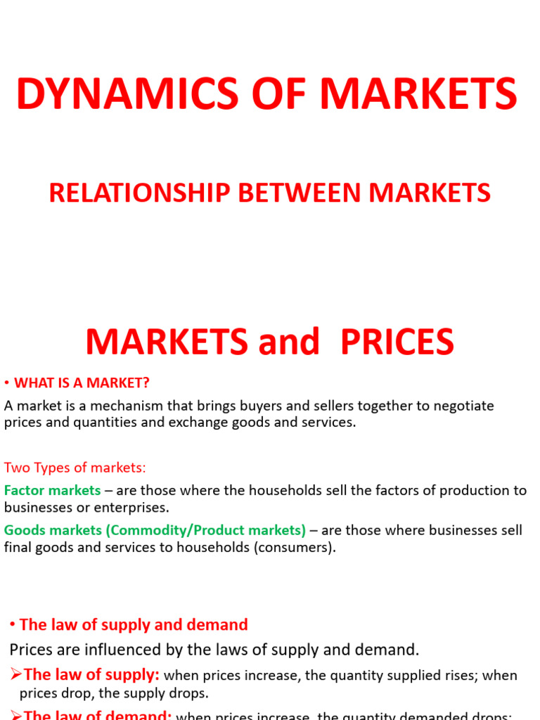 Market Dynamics and Relationships Explained | PDF | Perfect Competition ...