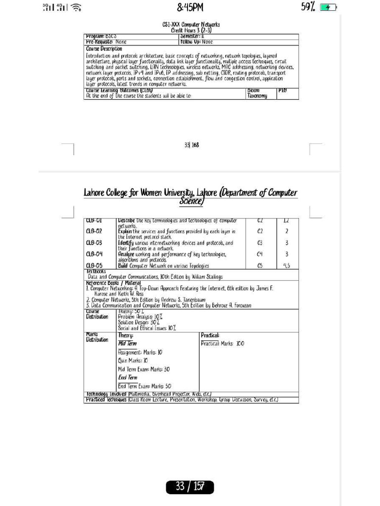 Computer Networking Outline | PDF
