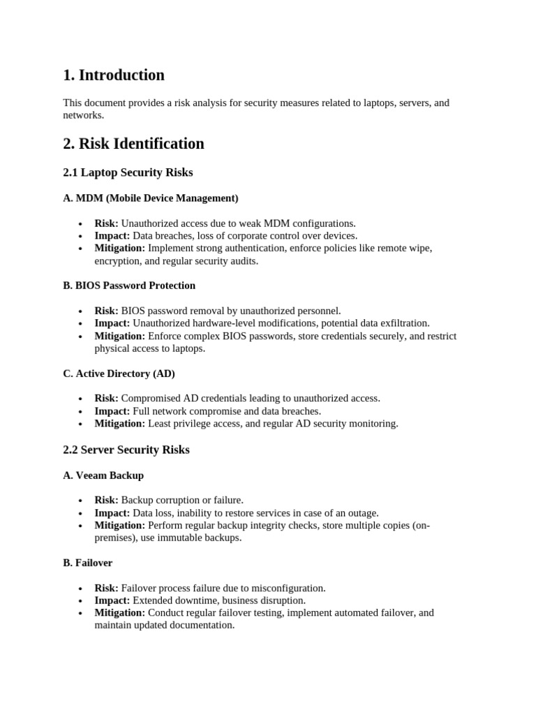 Risk Assessment | PDF | Security | Computer Security