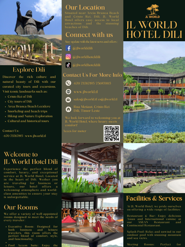 JL World Hotel: Luxury in Dili | PDF | Hotel | Hospitality Industry