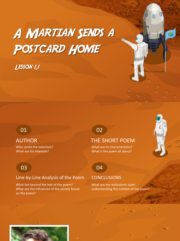Analysis of "A Martian Sends a Postcard" | PDF