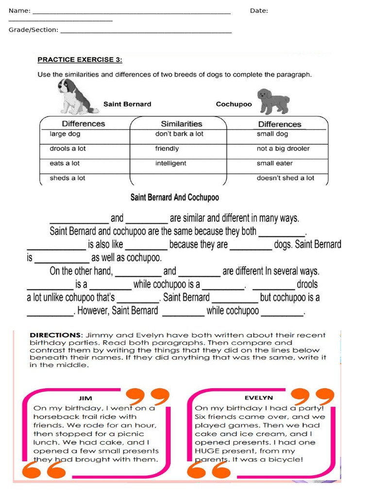 Engl 6 2nd Text Structure Venn Diagram | PDF