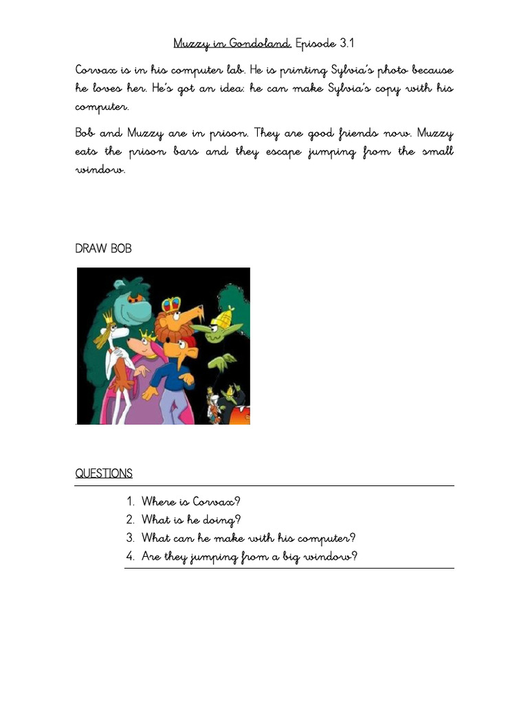 Muzzy in Gondoland 3.1 | PDF