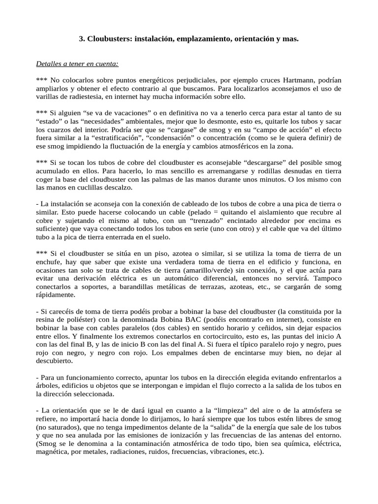 Cloubuster Instalación Emplazamiento ... | PDF | Universo | Tubo vacío