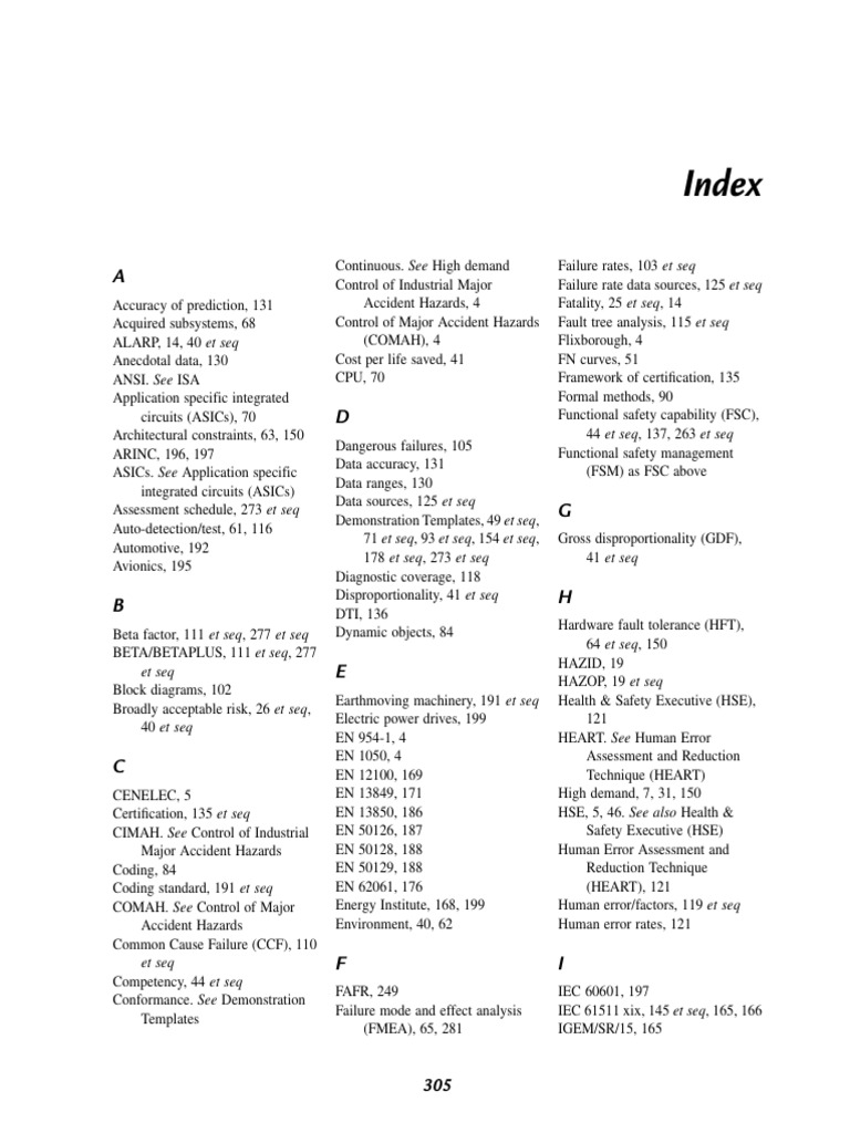 Safety Critical Systems Handbook Index | PDF | Reliability Engineering ...