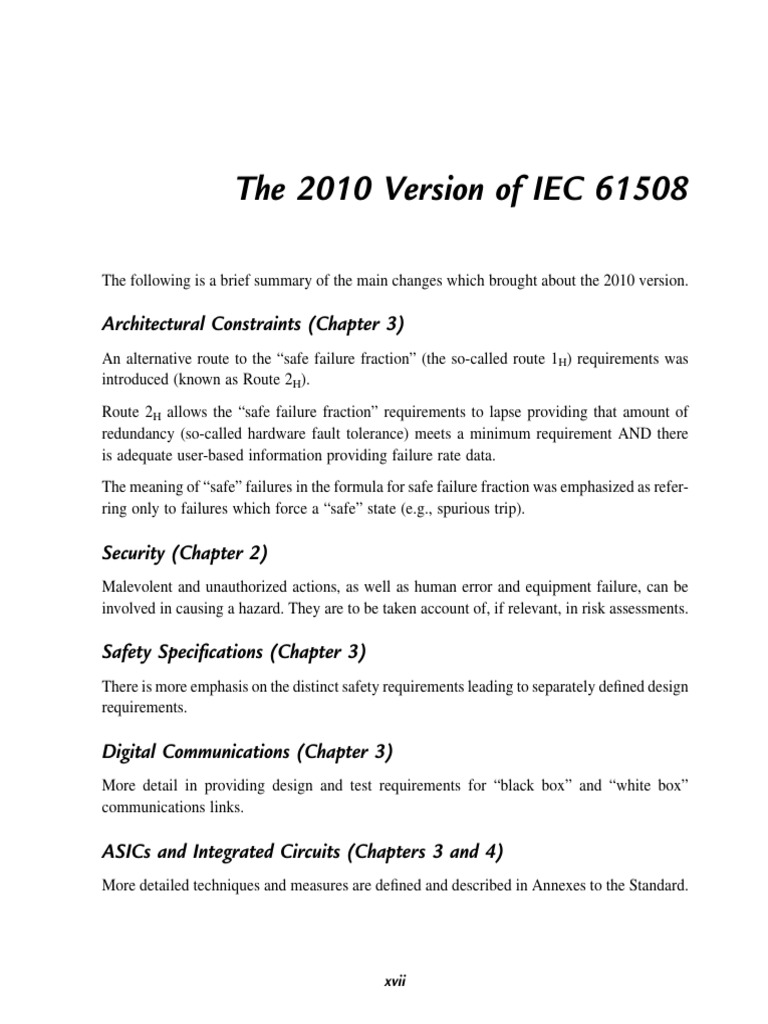 The 2010 Version of IEC 61508 2016 The Safety Critical Systems Handbook | PDF