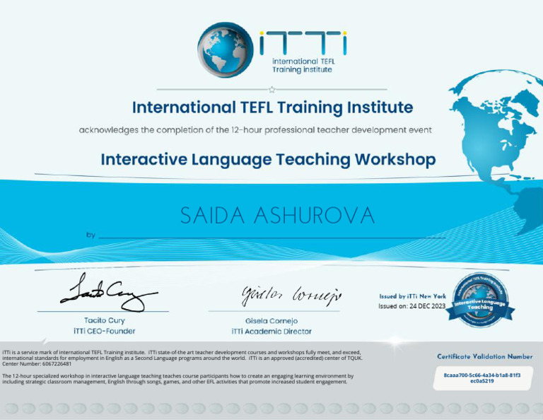 12 Hour Interactive Language Teaching Badge20240111-29-Ncz7ed | PDF