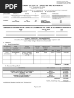 SALN Sample for Public Officials | PDF | Net Worth | Money