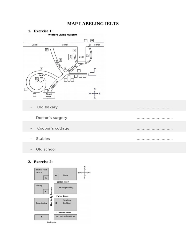 Map Labeling Ielts | PDF