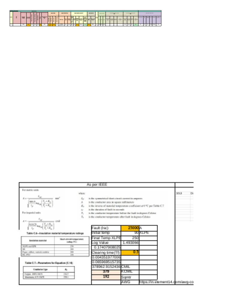 LT Power Cable Specifications and Schedule | PDF | Electronic Engineering | Power (Physics)